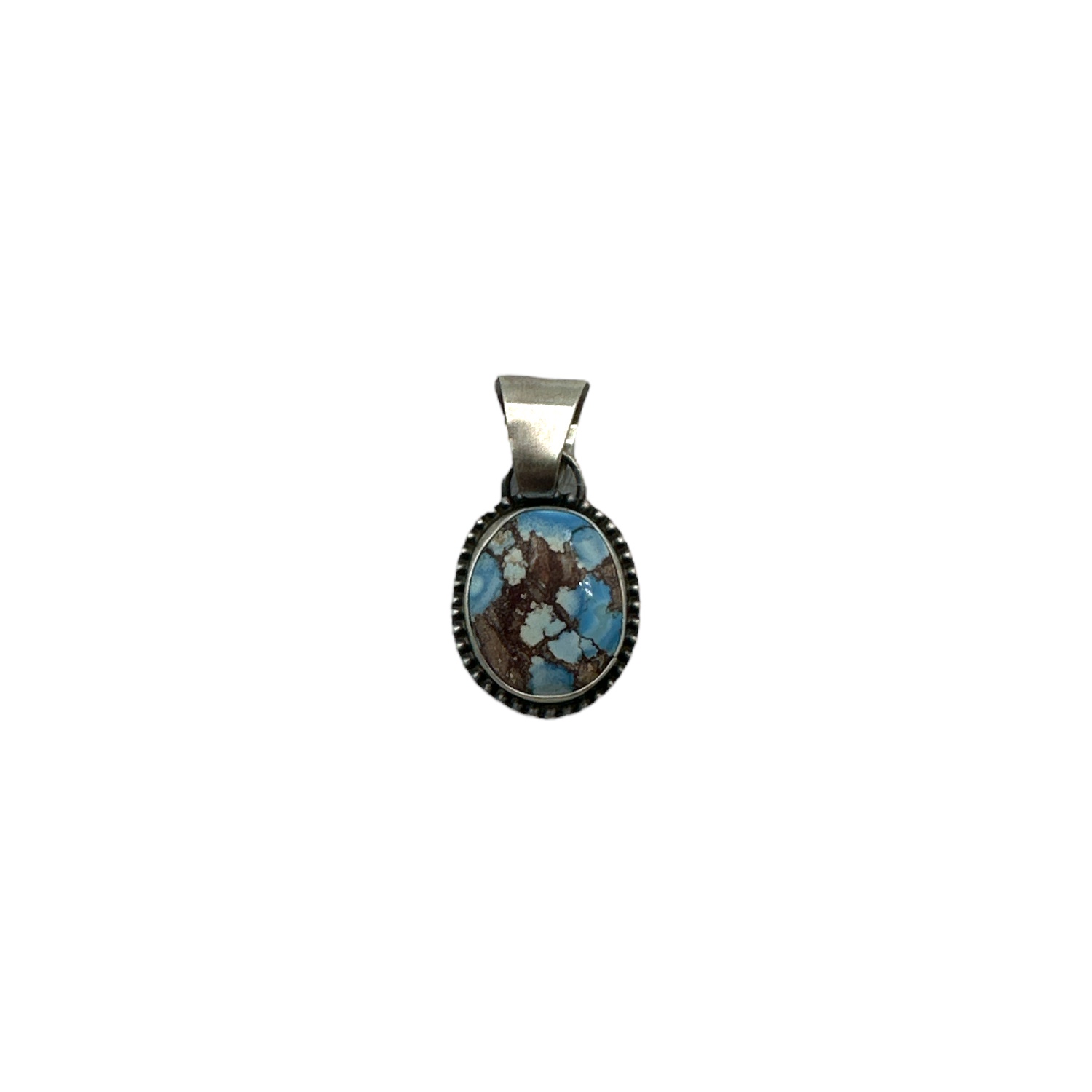 Sterling Silver & Golden Hills Turquoise Pendant - Sunrise Jewelry
